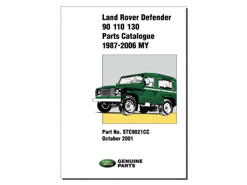 Parts Reference Catalogue Defender 1987 to 2006 MY — 3 Brothers Classic ...