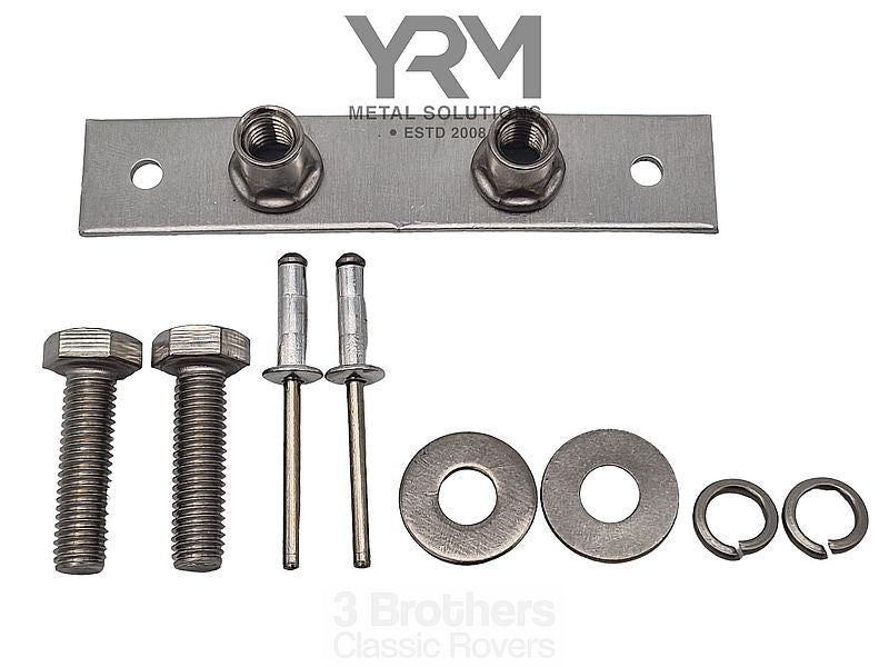 Rear Body Mount Nut Plate and Fasteners for Series/Defender — 3 ...