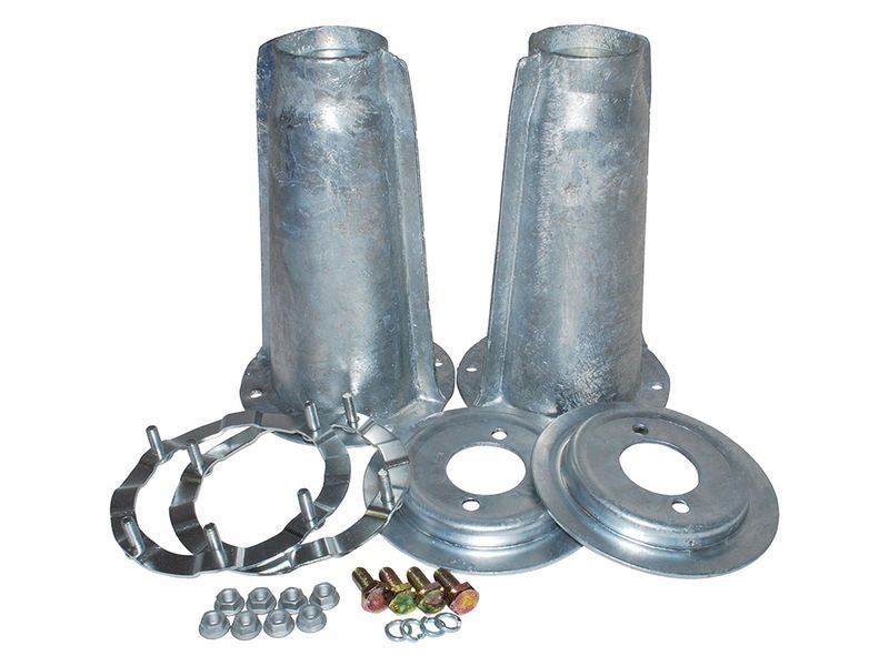 Galvanized Front Shock Towers w Fitting Kit Def PAIR — 3 Brothers ...