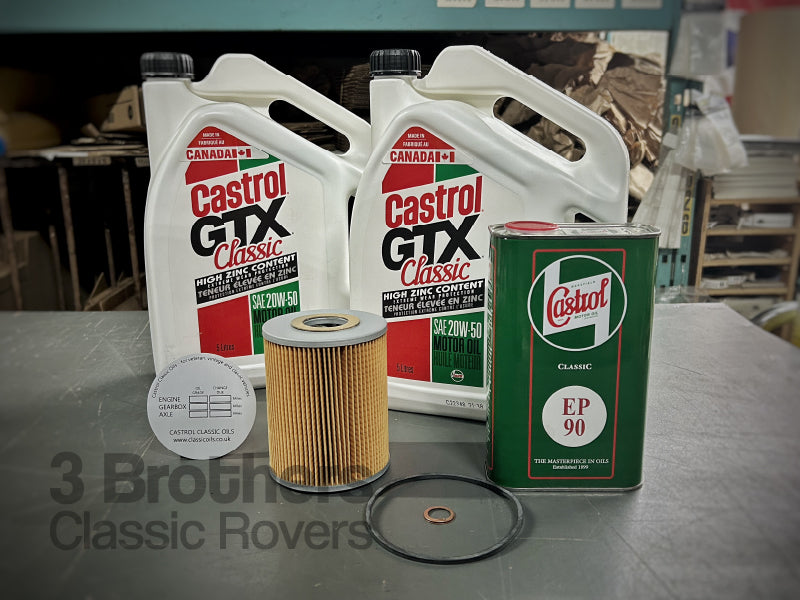 Series 2a/3 2.25L Castrol Oil Service Kit Gold (1964-1984) — 3 Brothers ...