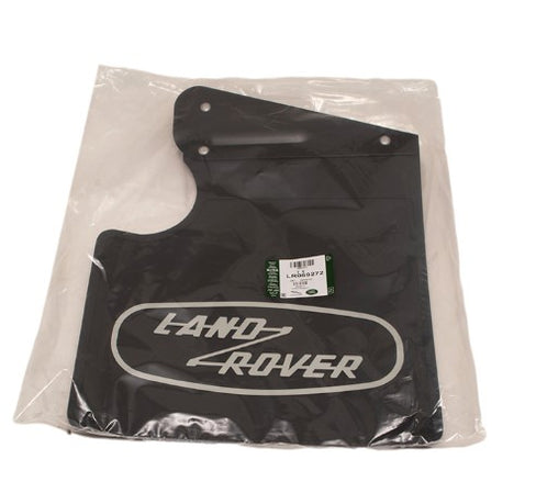 Mudflap Rear LH Defender 90 Black White Heritage Logo LR Gen — 3 ...