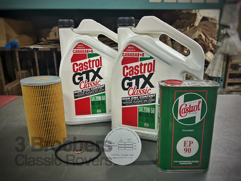 Series 2/2a 2.25L Castrol Oil Service Kit Gold (1958-1963) — 3 Brothers ...