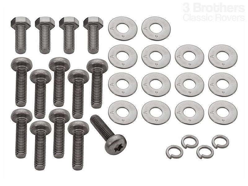Rear CrossMember Bolt Kit Stainless Metric Series/Defender — 3 Brothers ...